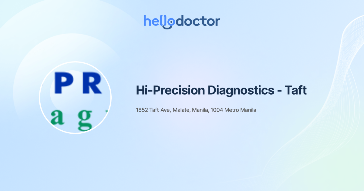 Hi-Precision Diagnostics - Taft