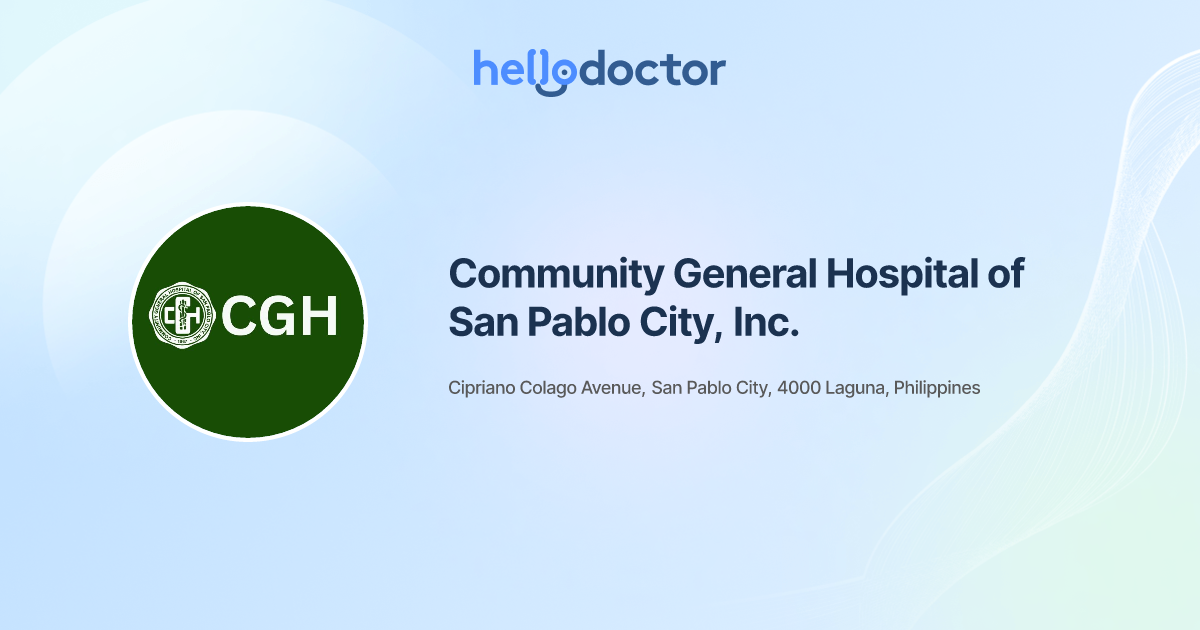 Community General Hospital of San Pablo City, Inc.